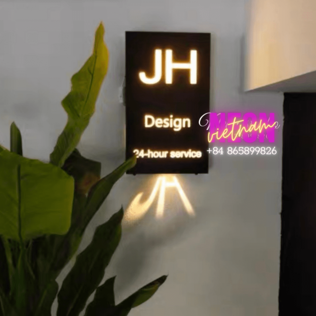 JH Design Backlit Light Box - Neon Viet Nam