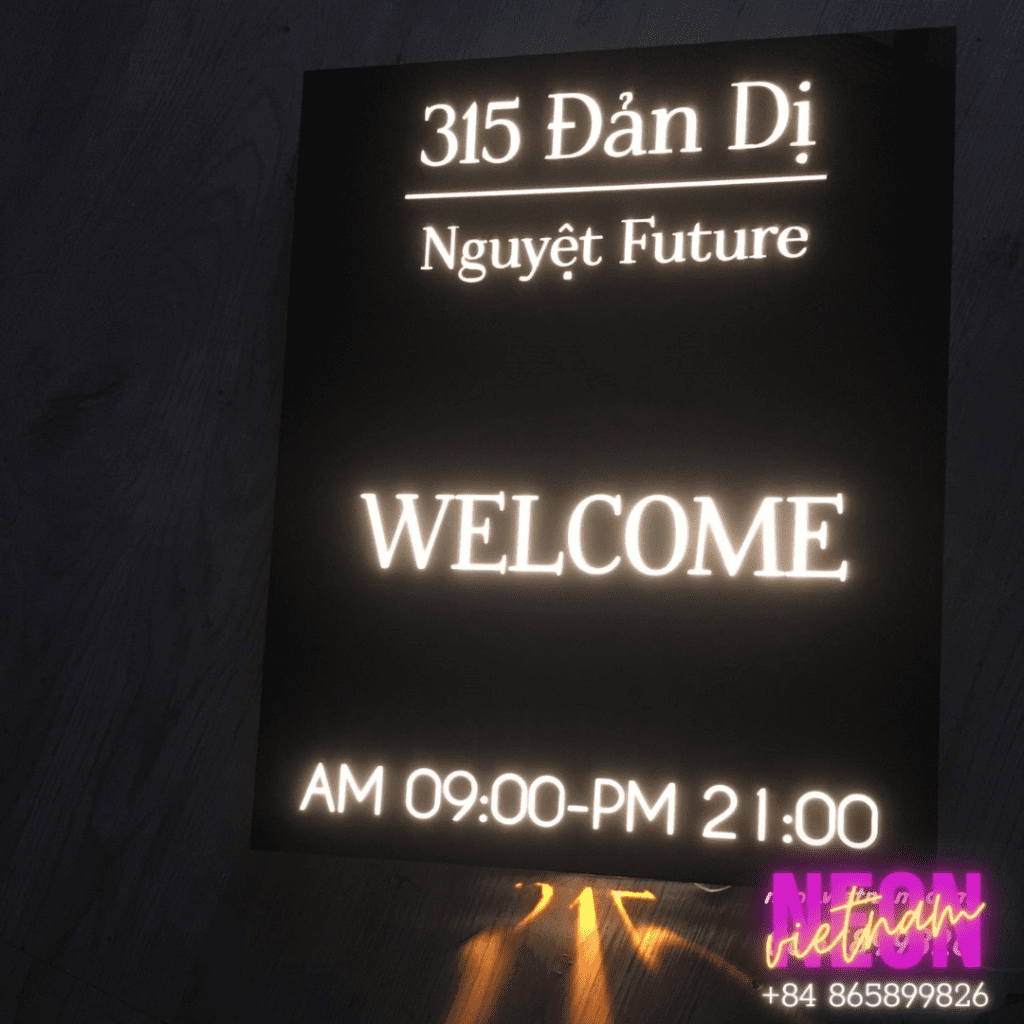 Nguyệt Future Shop Backlit Light Box - Neon Viet Nam