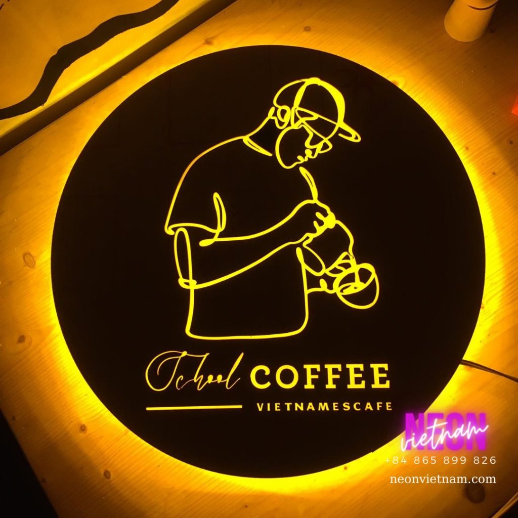 Tatoo Line Backlit Light Box - Neon Viet Nam