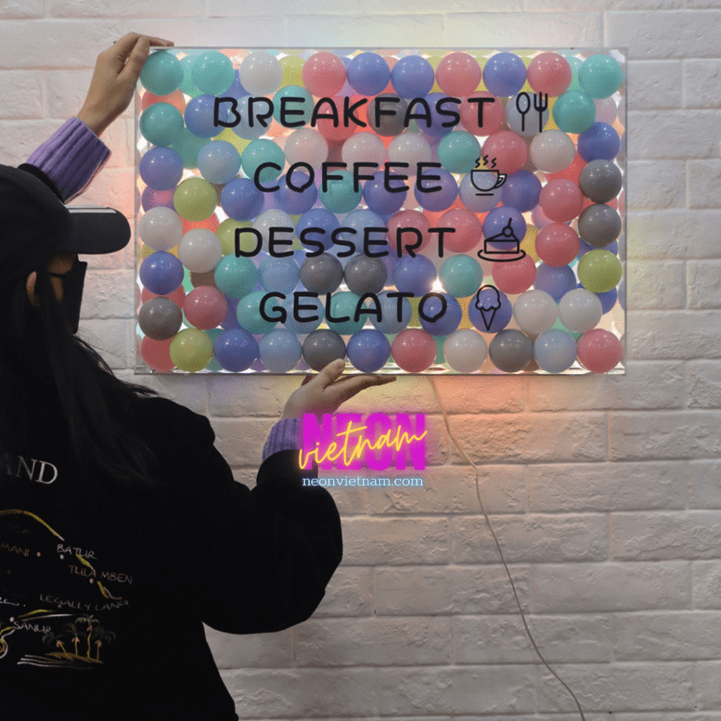 Transparent Light Box Signs - Neon Viet Nam