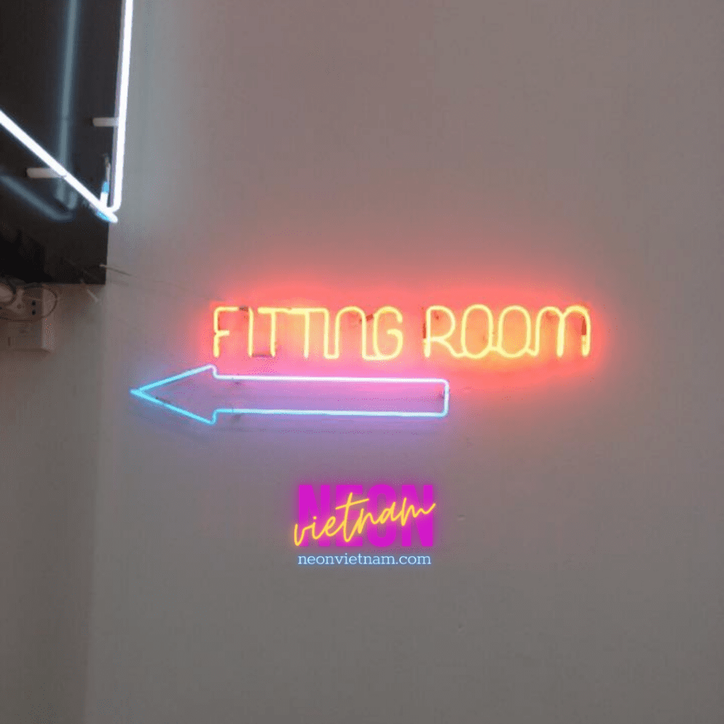 Fitting Room Glass Neon Sign - Neon Viet Nam