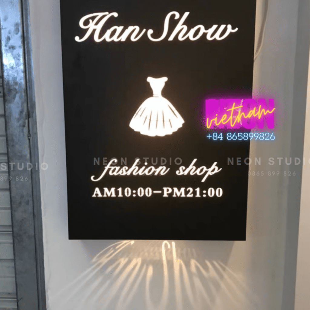 Han Show Fashion Shop Backlit Light Box - Neon Viet Nam