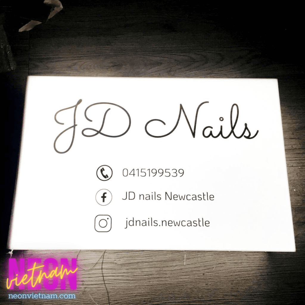 Frameless Light Box Sign - Neon Viet Nam