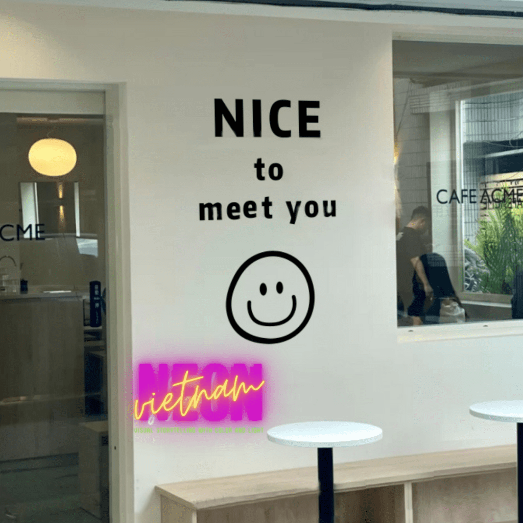 Nice To Meet You 2 Acrylic Letter - Neon Viet Nam