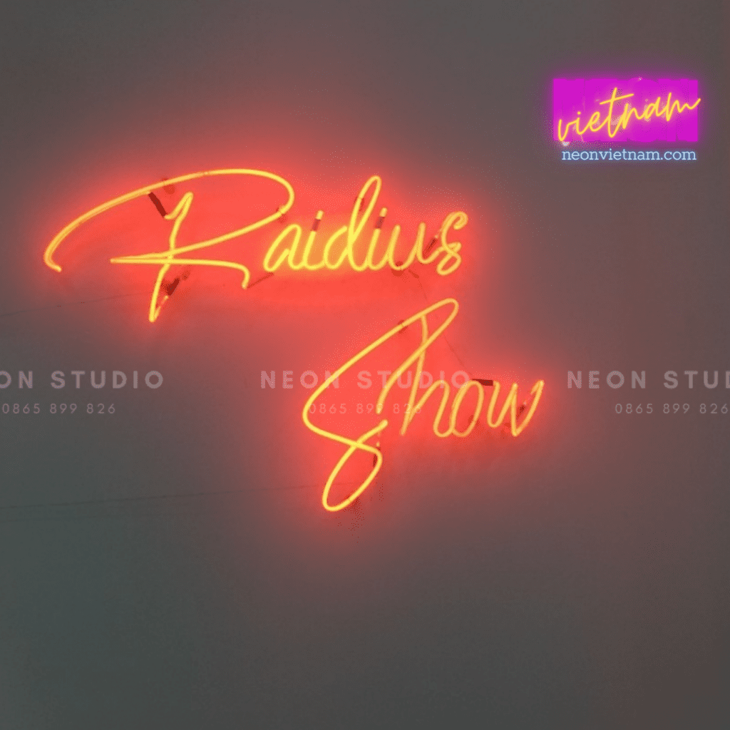 Radius Show Glass Neon Sign - Neon Viet Nam