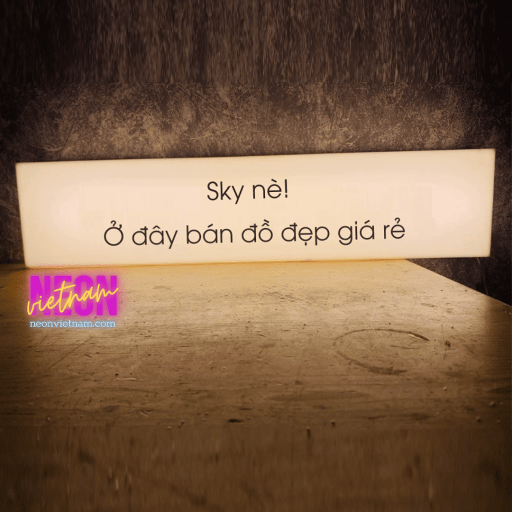 Sky Nè! Ở Đây Bán Đồ Đẹp Giá Rẻ Frameless Light Box Sign - Neon Viet Nam