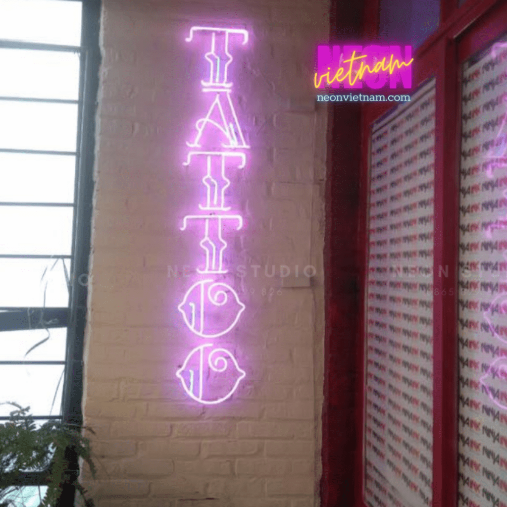 Tattoo Glass Neon Sign - Neon Viet Nam