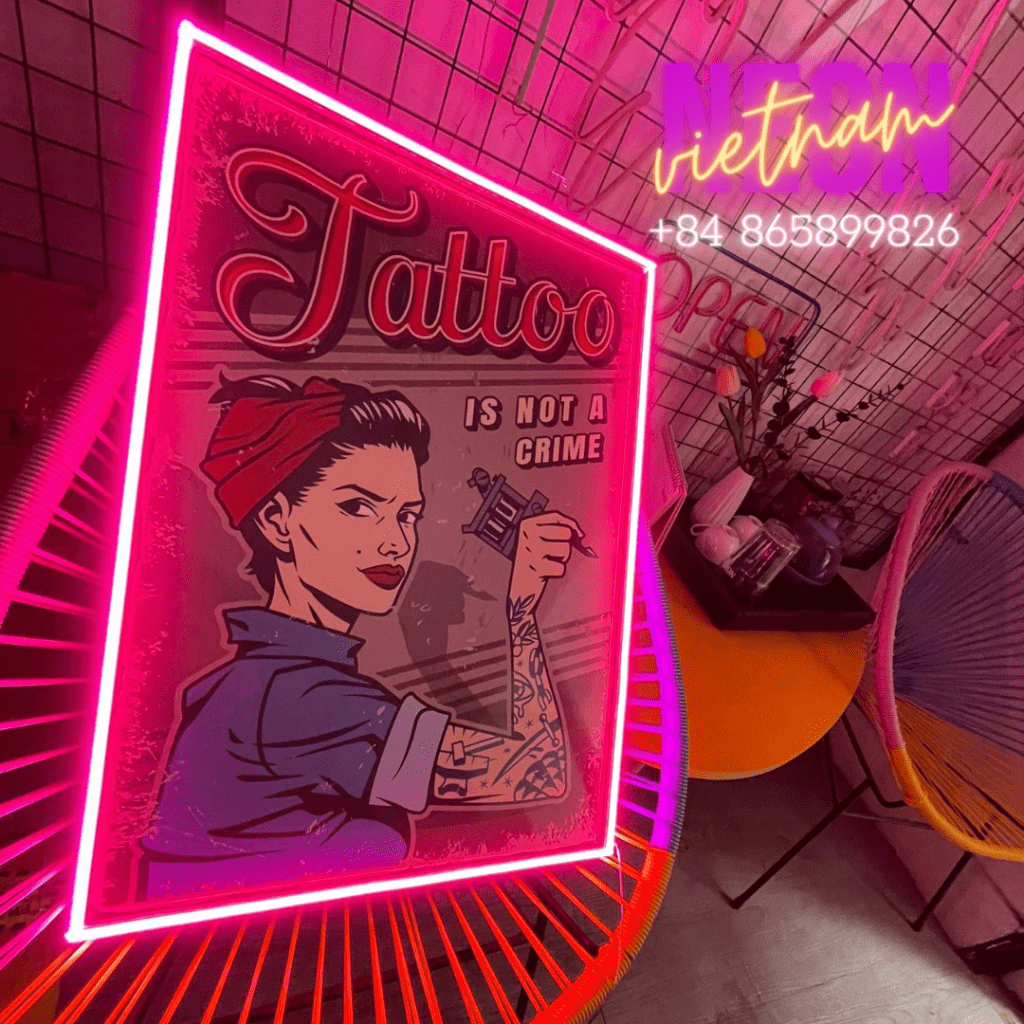 Tattoo Is Not A Crime Led Neon Sign - Neon Viet Nam