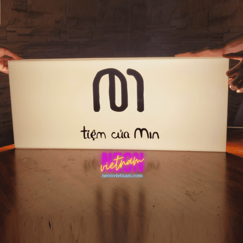 Tiệm Của Min Frameless Light Box Sign - Neon Viet Nam