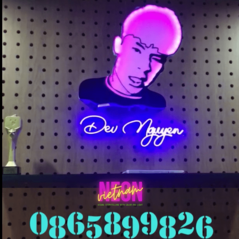 Custom RGB Light Box For Dev Nguyen Gaming Streamer - Neon Viet Nam
