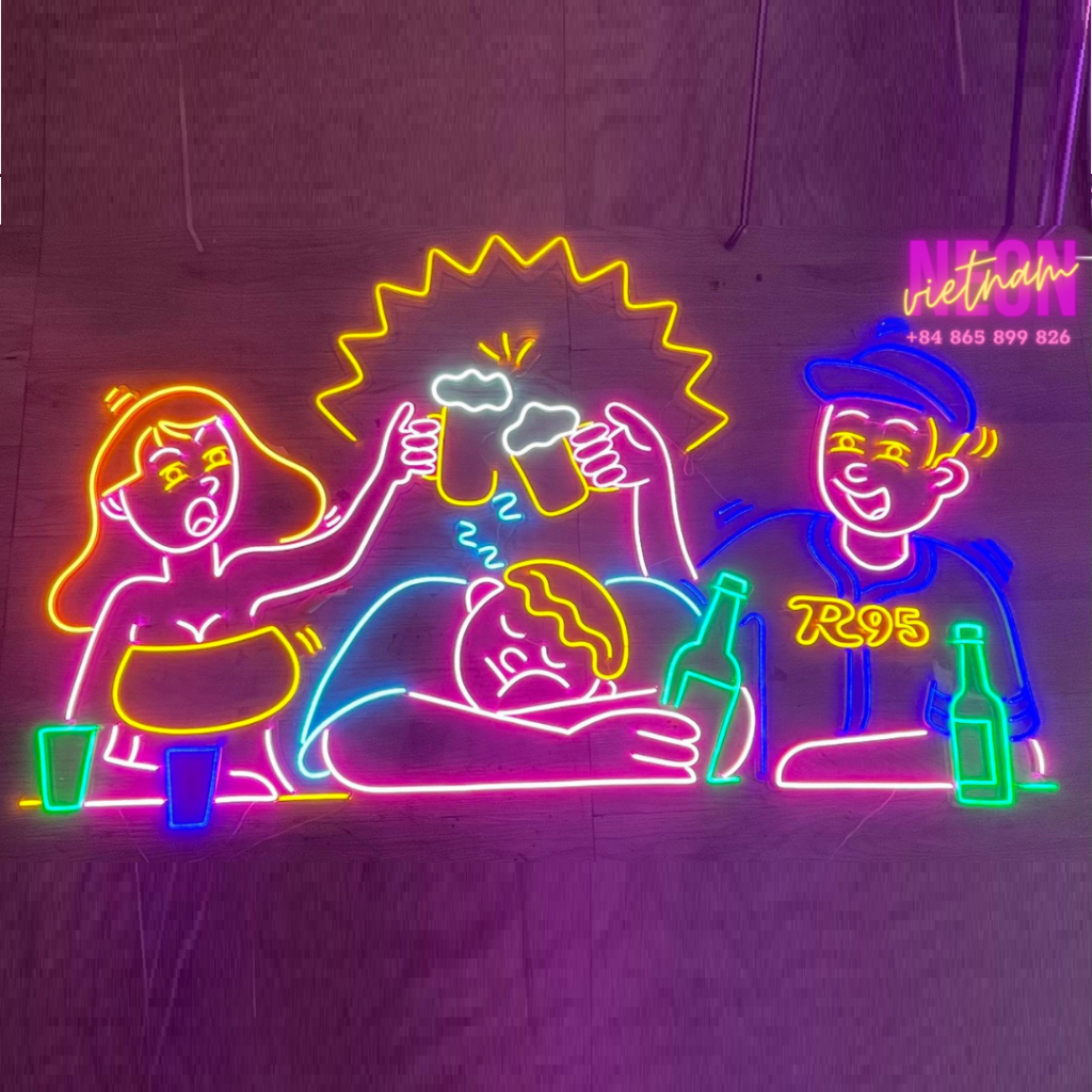 R95 Beer Cheer Up Drunk Led Neon Sign Neon Viet Nam