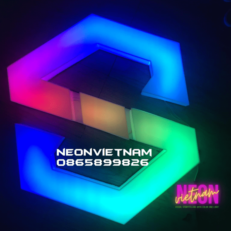 S Logo RGB Music Light Box - Neon Viet Nam
