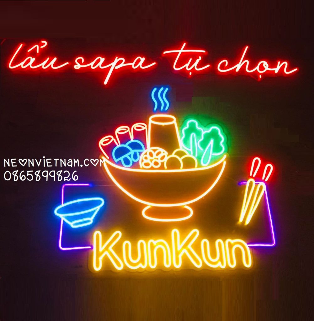 Lẩu Sapa Kunkun Led Neon Sign - Neon Viet Nam