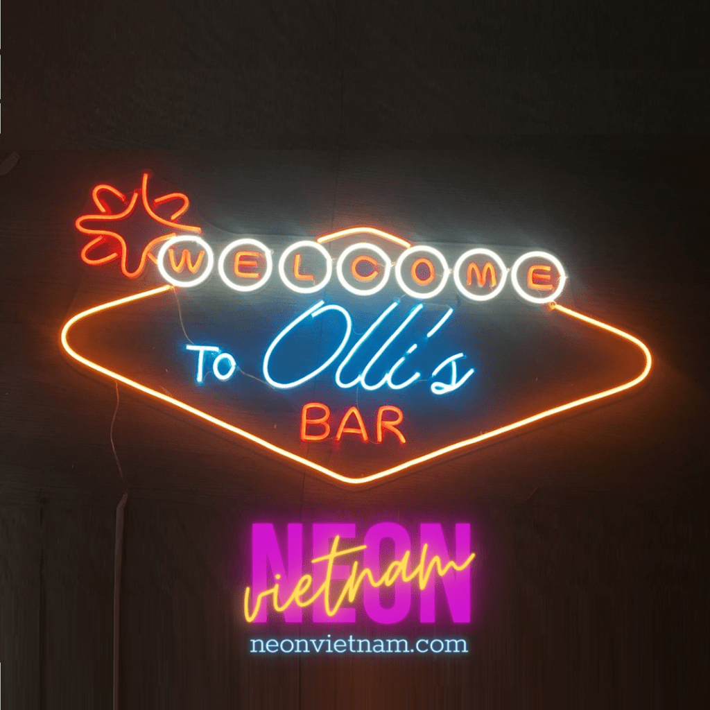 Welcome To Olli's Bar Led Neon Sign - Neon Viet Nam