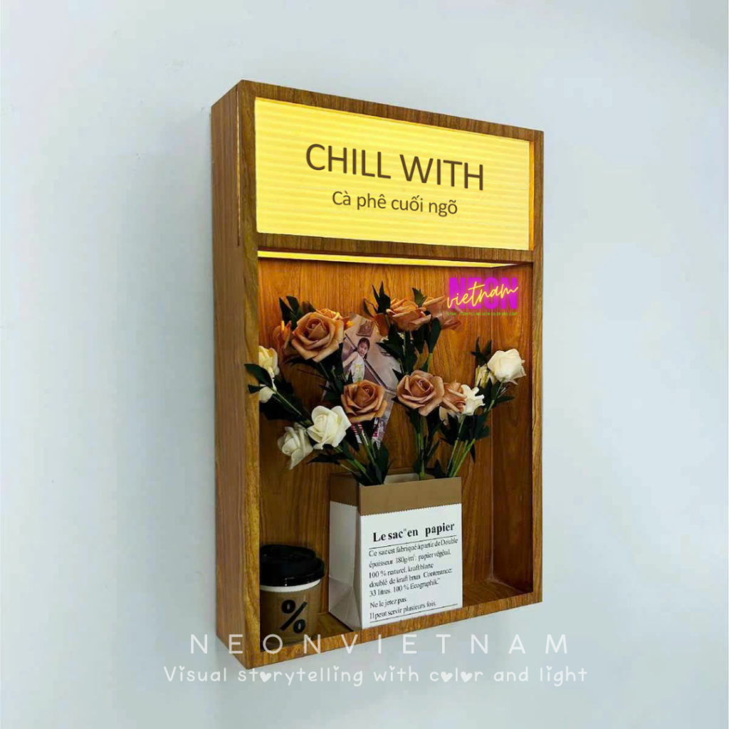 Notice light box sign - Neon Viet Nam