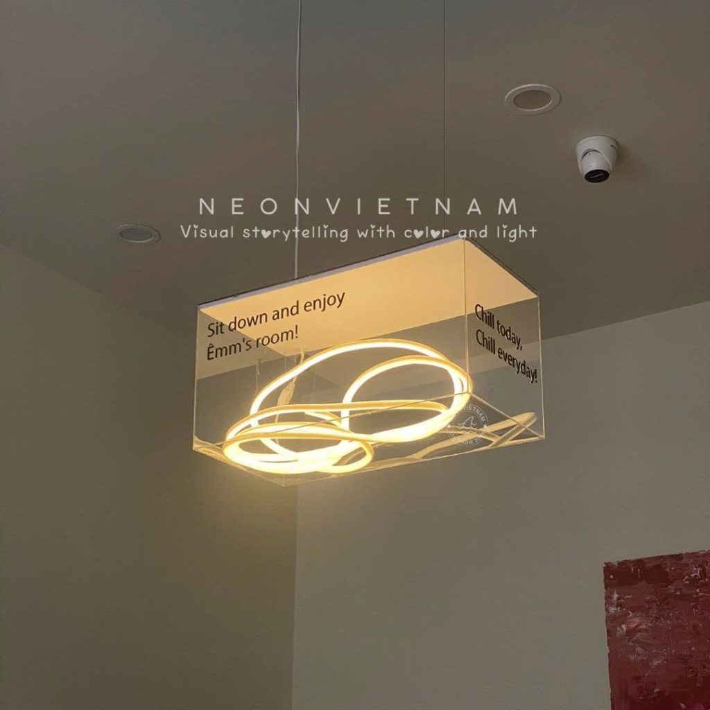 Transparent LED light box sign - Neon Viet Nam