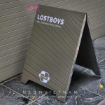 Mirror Stainless Steel Foldable A-Frame Sign - Neon Viet Nam