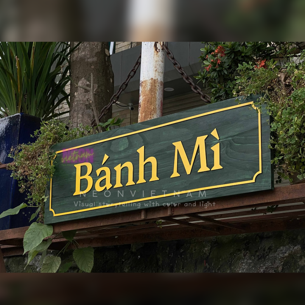 Wooden Signs Board - Neon Viet Nam